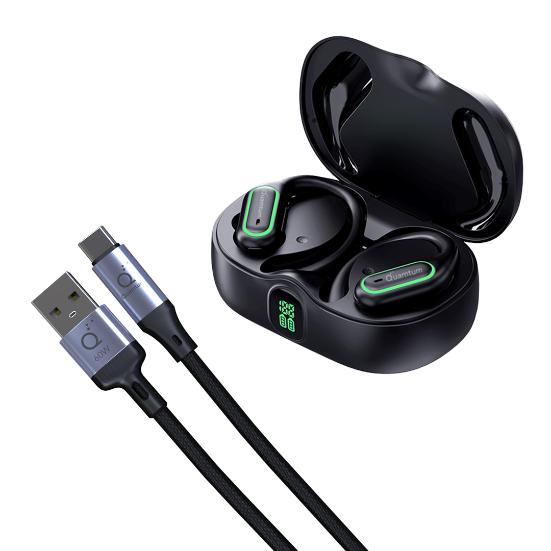 Combo Pro Sport X1 + Cable A-C 60 Watts 1 m. – Quamtum Personal Audio